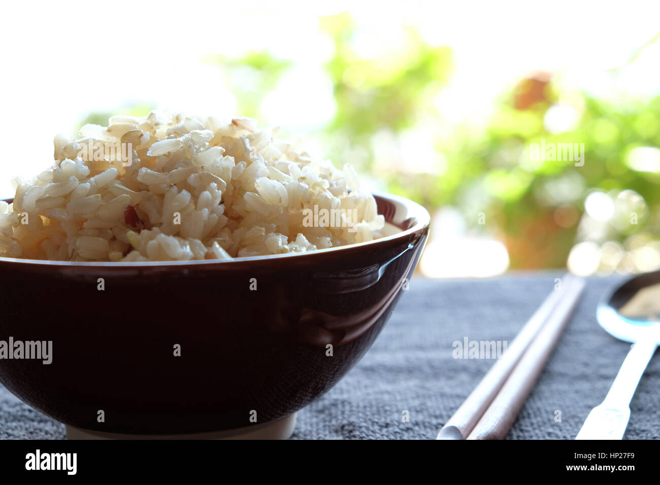 Brown cooked rice hi-res stock photography and images - Alamy