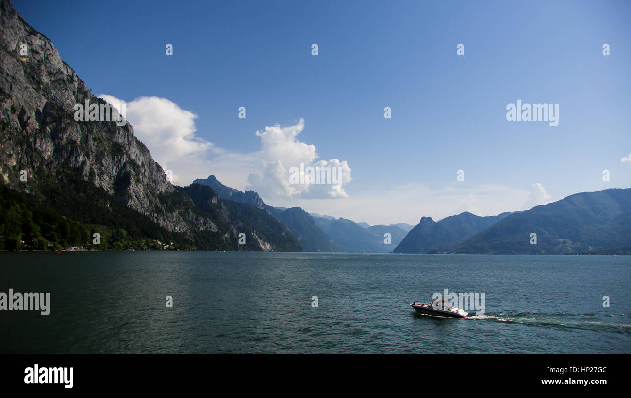 Across the lake Stock Photo - Alamy
