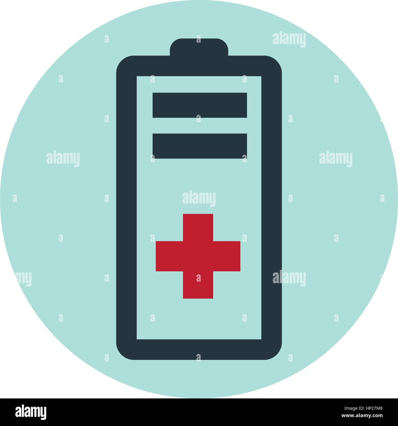 Battery with Red Plus Icon Design Stock Vector Image & Art - Alamy