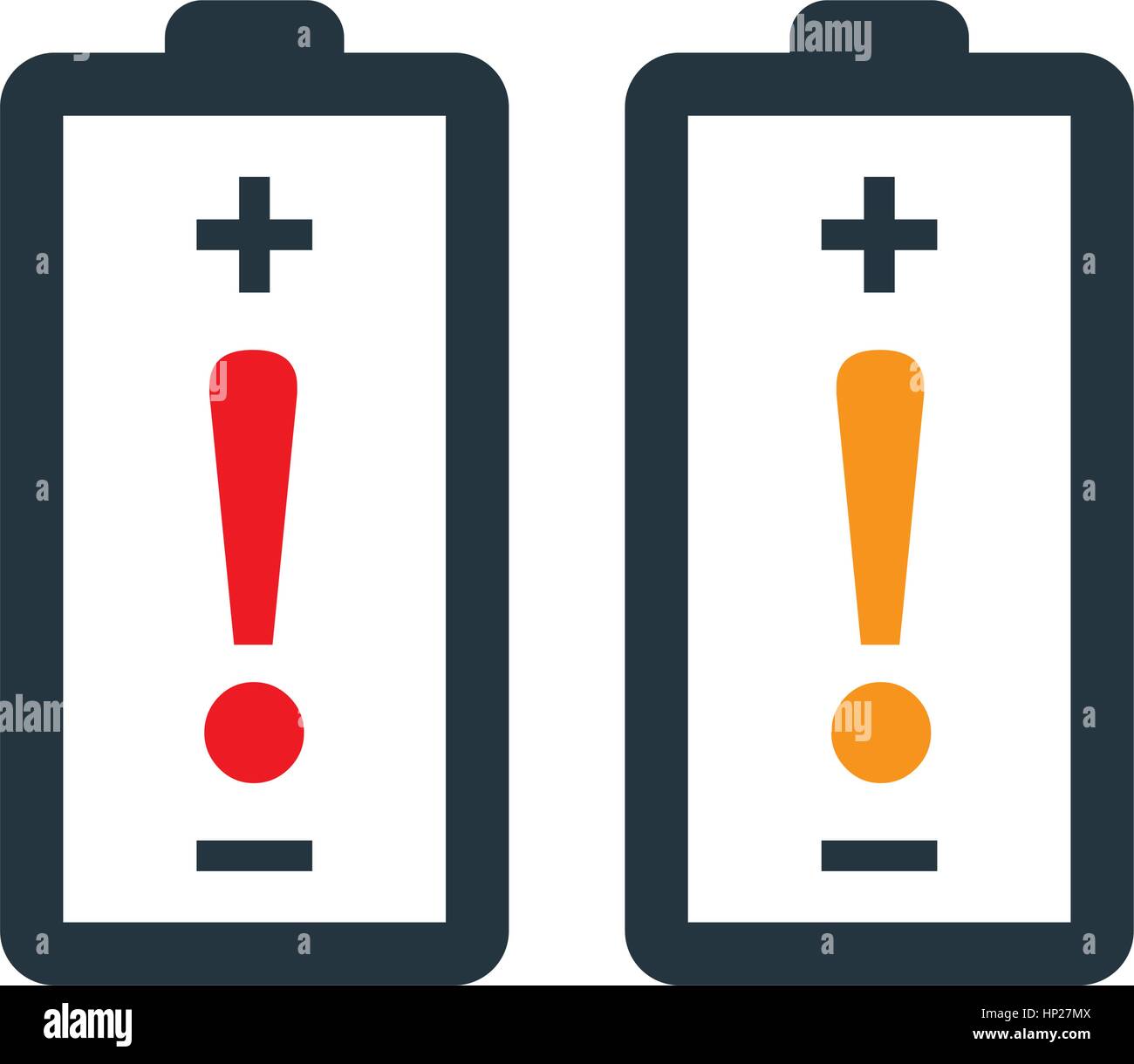 Battery with Exclamation Mark. Eps 8 supported Stock Vector Image & Art ...