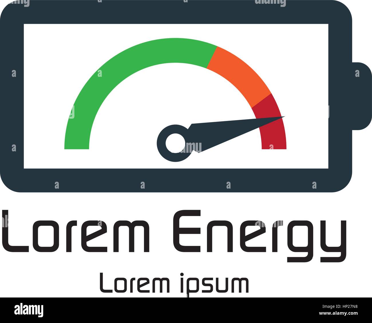 Speedometer and Battery Logo Design. Eps 8 supported Stock Vector Image ...