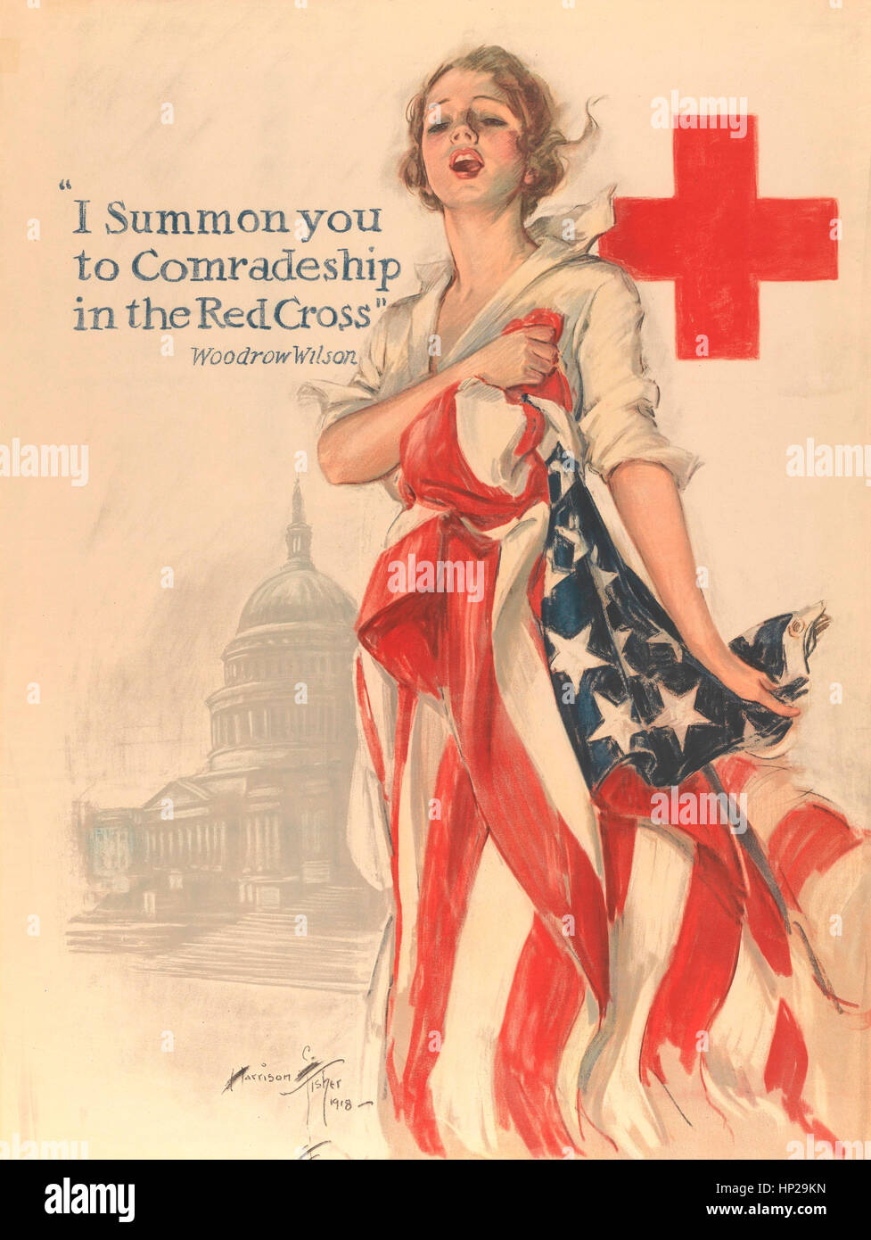 American red cross world war i women hi-res stock photography and ...