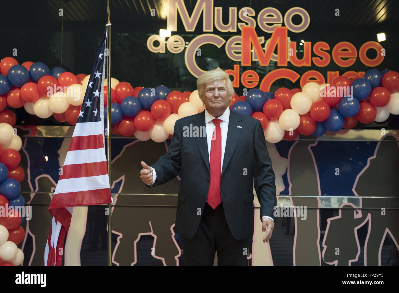 U.S. President-elect Donald Trump's wax figure at the Madrid Wax Museum ...