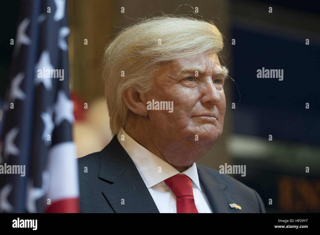 U.S. President-elect Donald Trump's wax figure at the Madrid Wax Museum ...