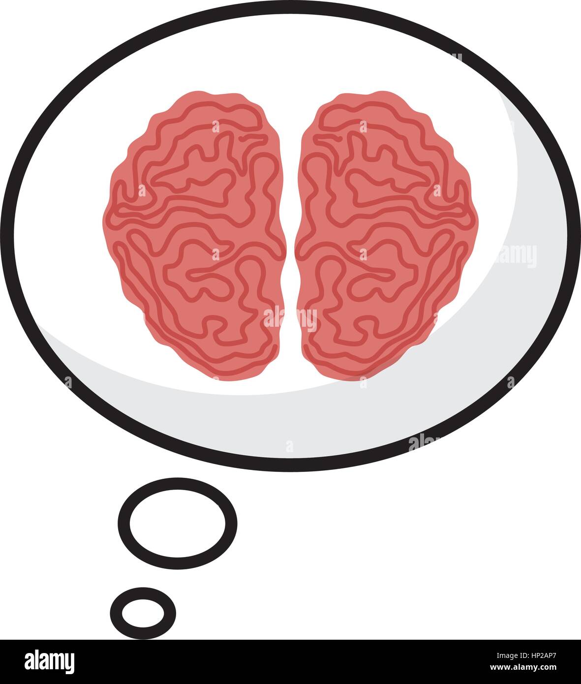 Human brain intelligence icon vector illustration graphic design Stock ...