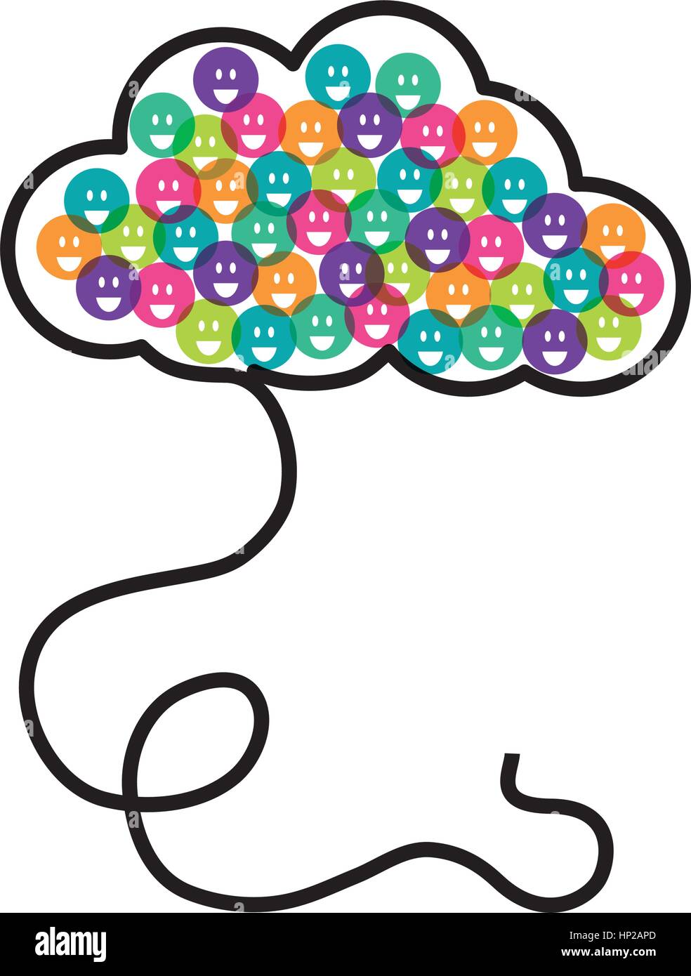 Smile emoticon cartoon icon vector illustration graphic design Stock ...