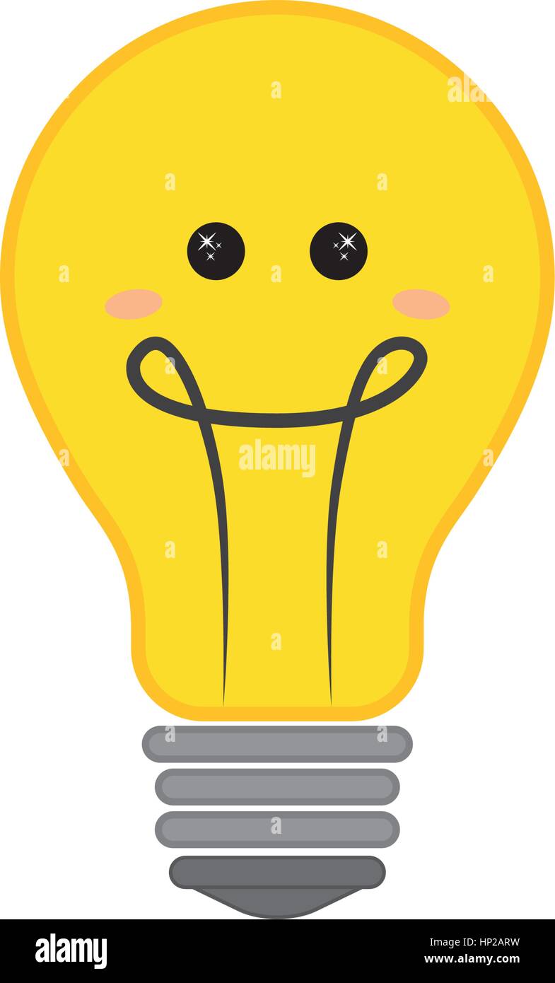 Bulb light cartoon icon vector illustration graphic design Stock Vector ...