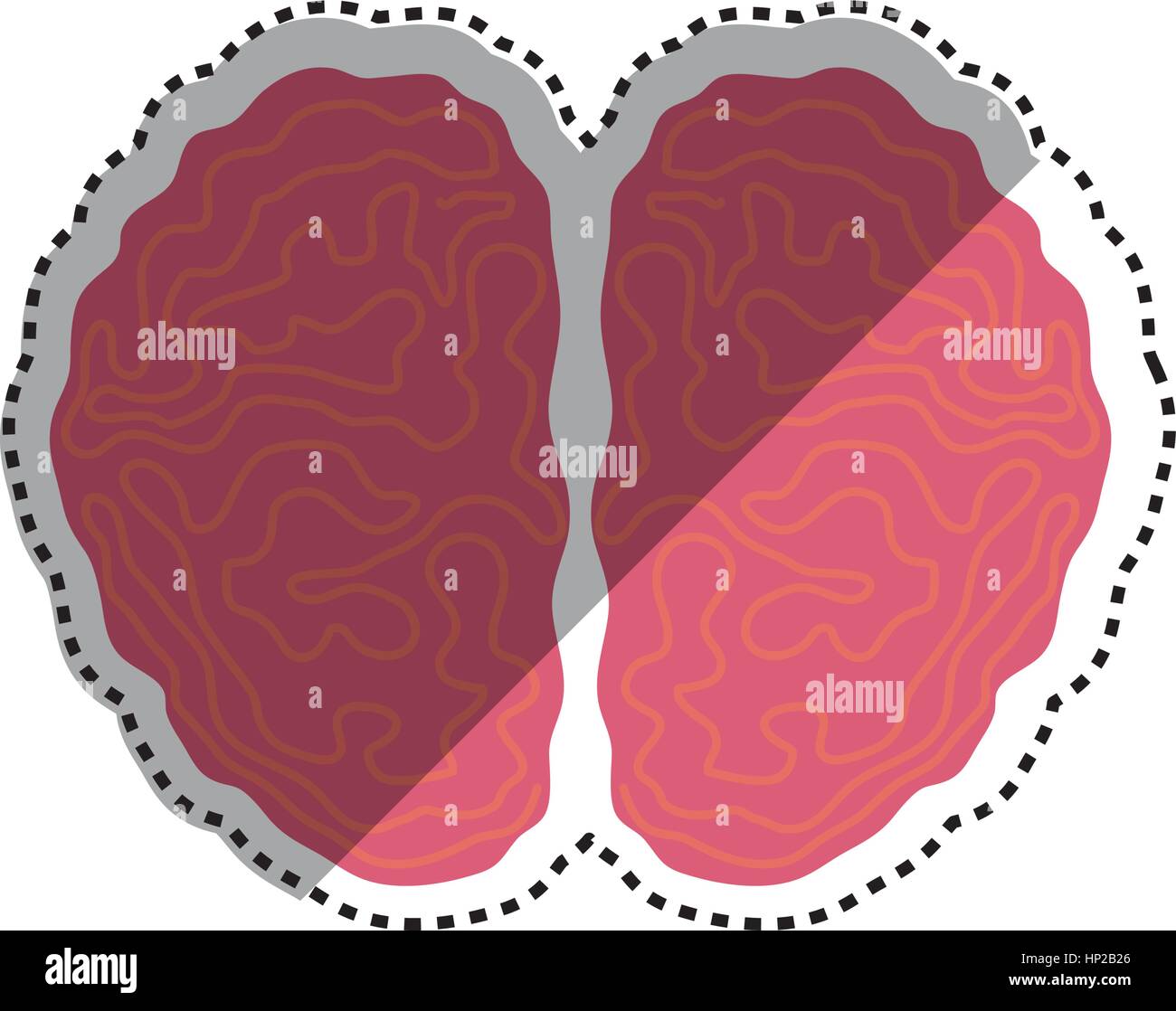 Human brain intelligence icon vector illustration graphic design Stock ...