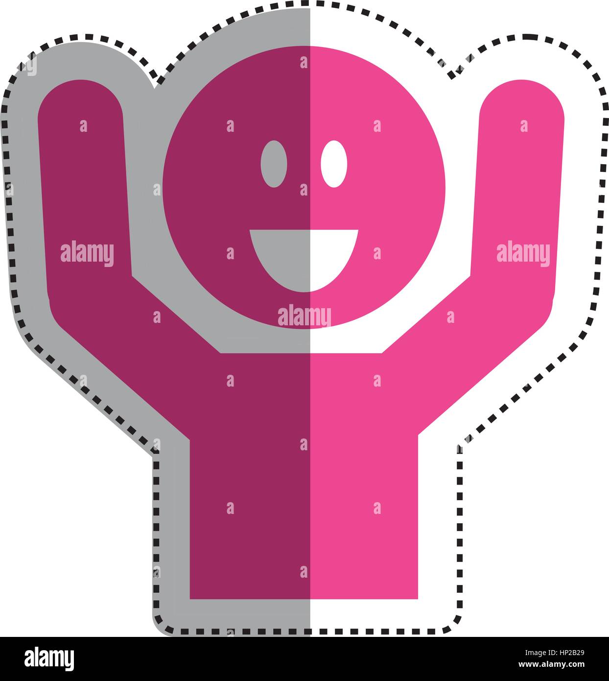 Happy man smiling icon vector illustration graphic design Stock Vector ...