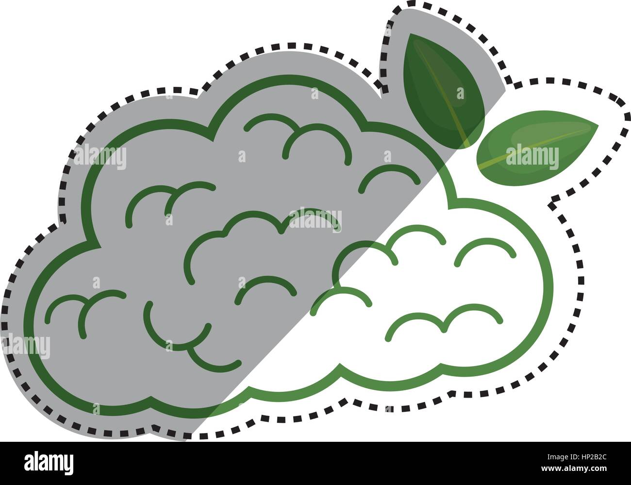 Go green mind icon vector illustration graphic design Stock Vector ...