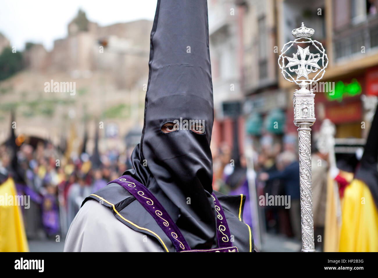 Traditional processions easter in malaga hi-res stock photography and ...