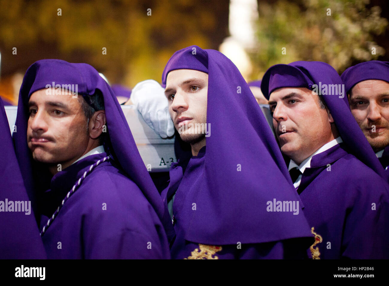 Traditional processions easter in malaga hi-res stock photography and ...