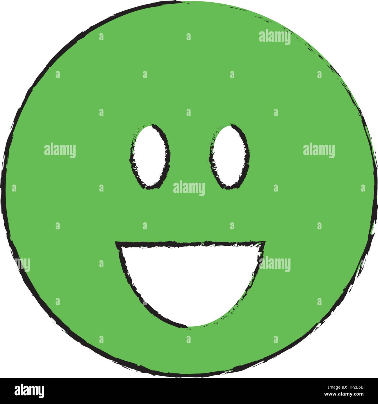 Smile emoticon cartoon icon vector illustration graphic design Stock ...