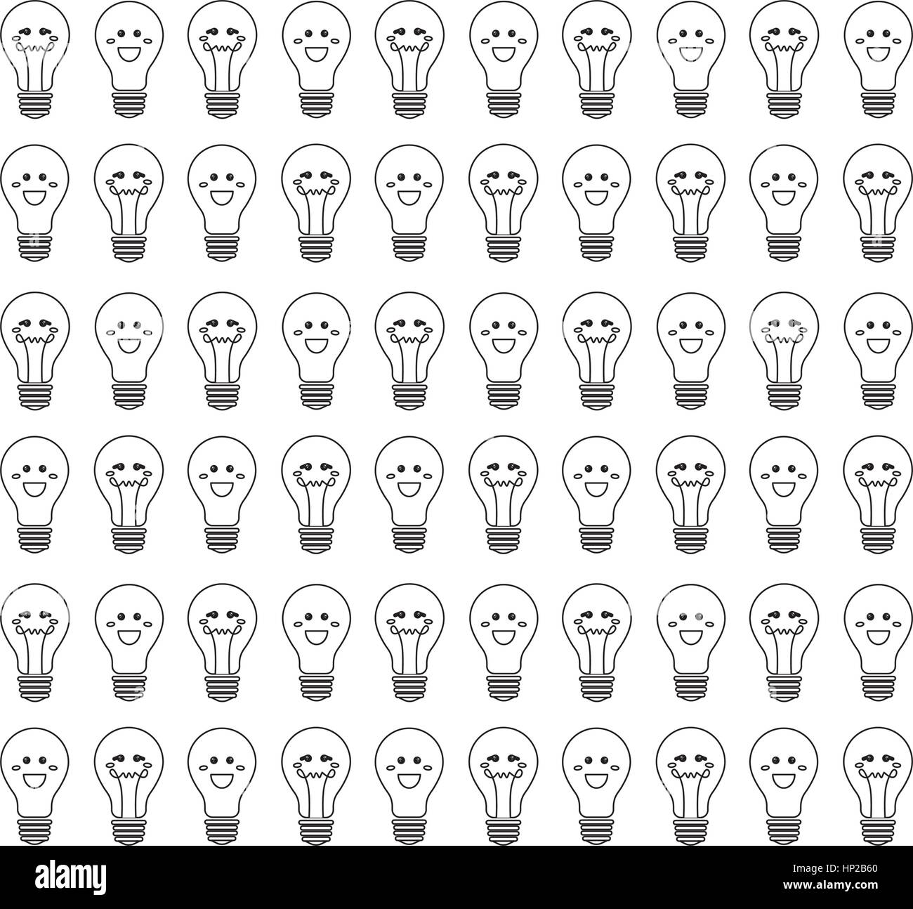 Bulb light cartoon icon vector illustration graphic design Stock Vector ...