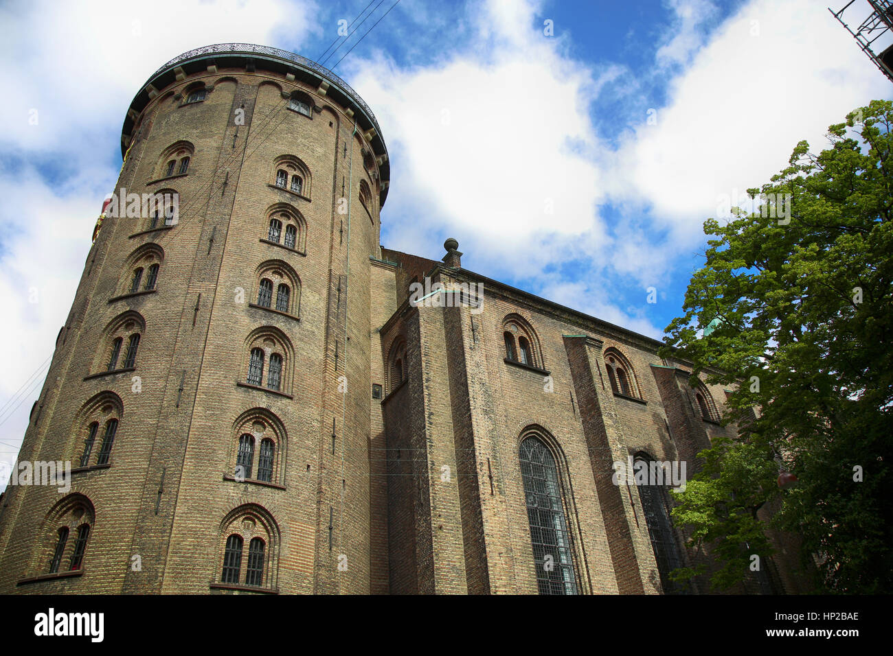 The Rundetaarn (Round Tower) in central Copenhagen, Denmark Stock Photo ...
