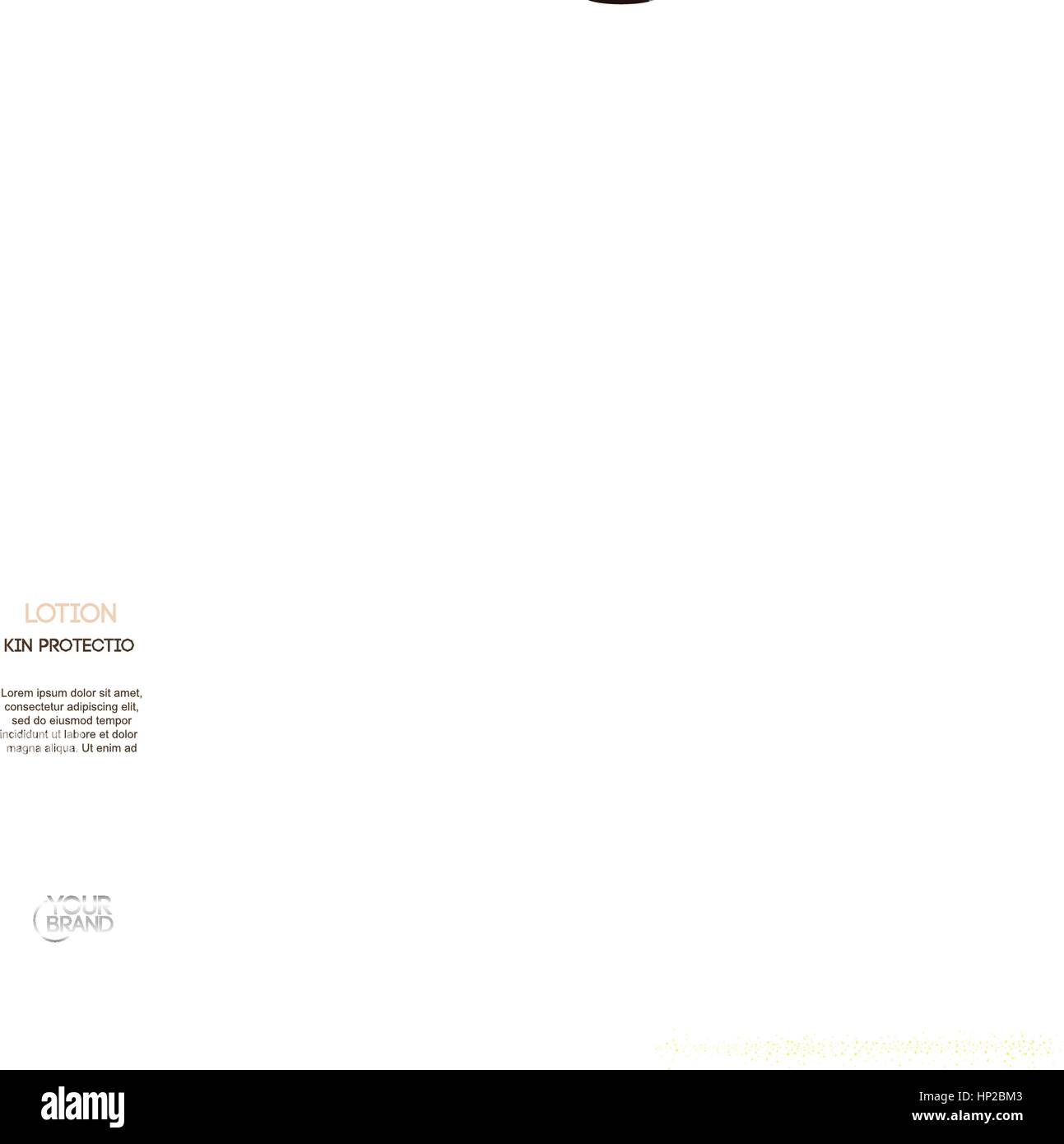 Moisturizing Lotion cosmetic ads template. Hydrating Skin Protection ...