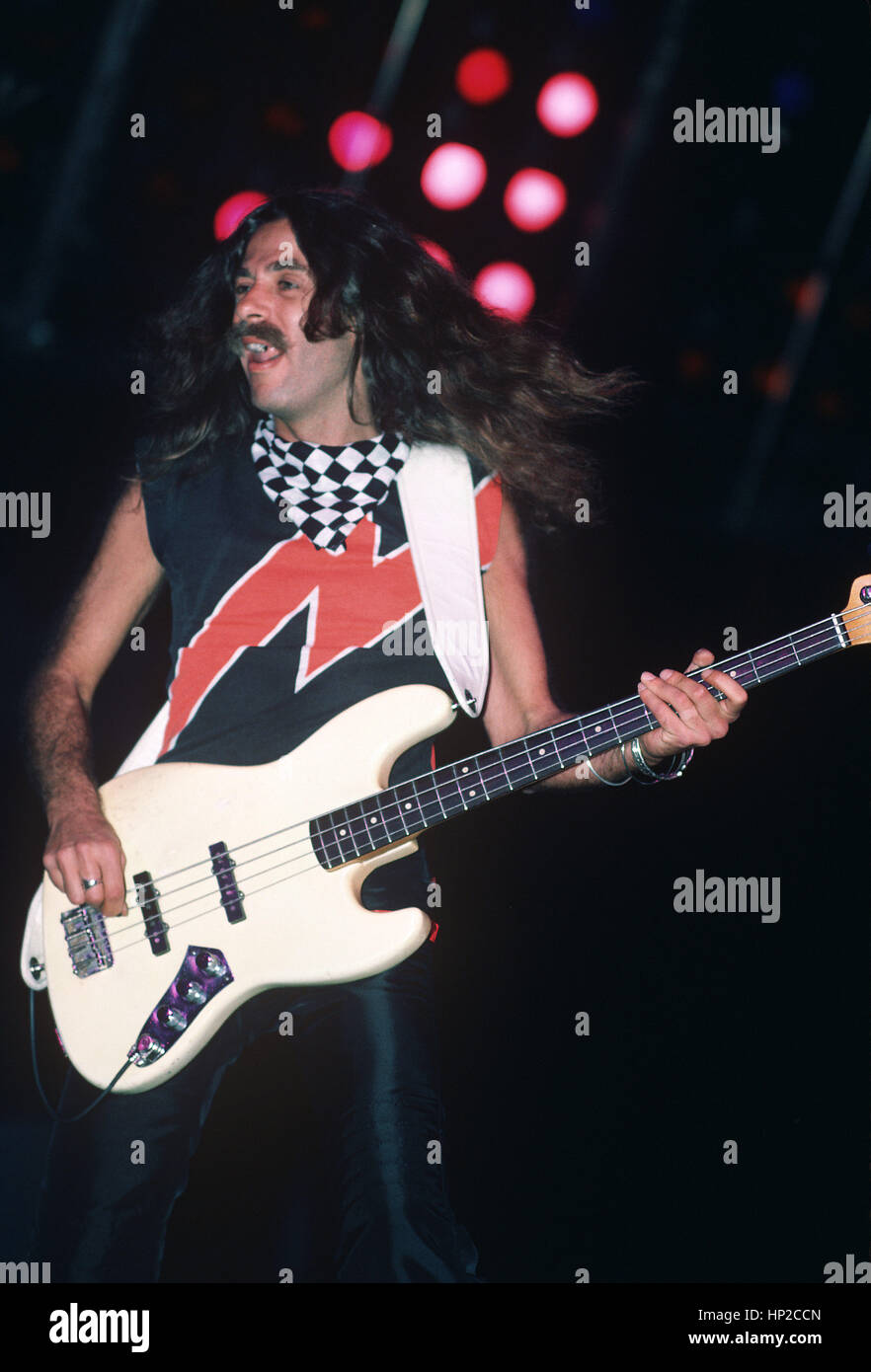 Triumph photographed in concert March 1985 Stock Photo - Alamy