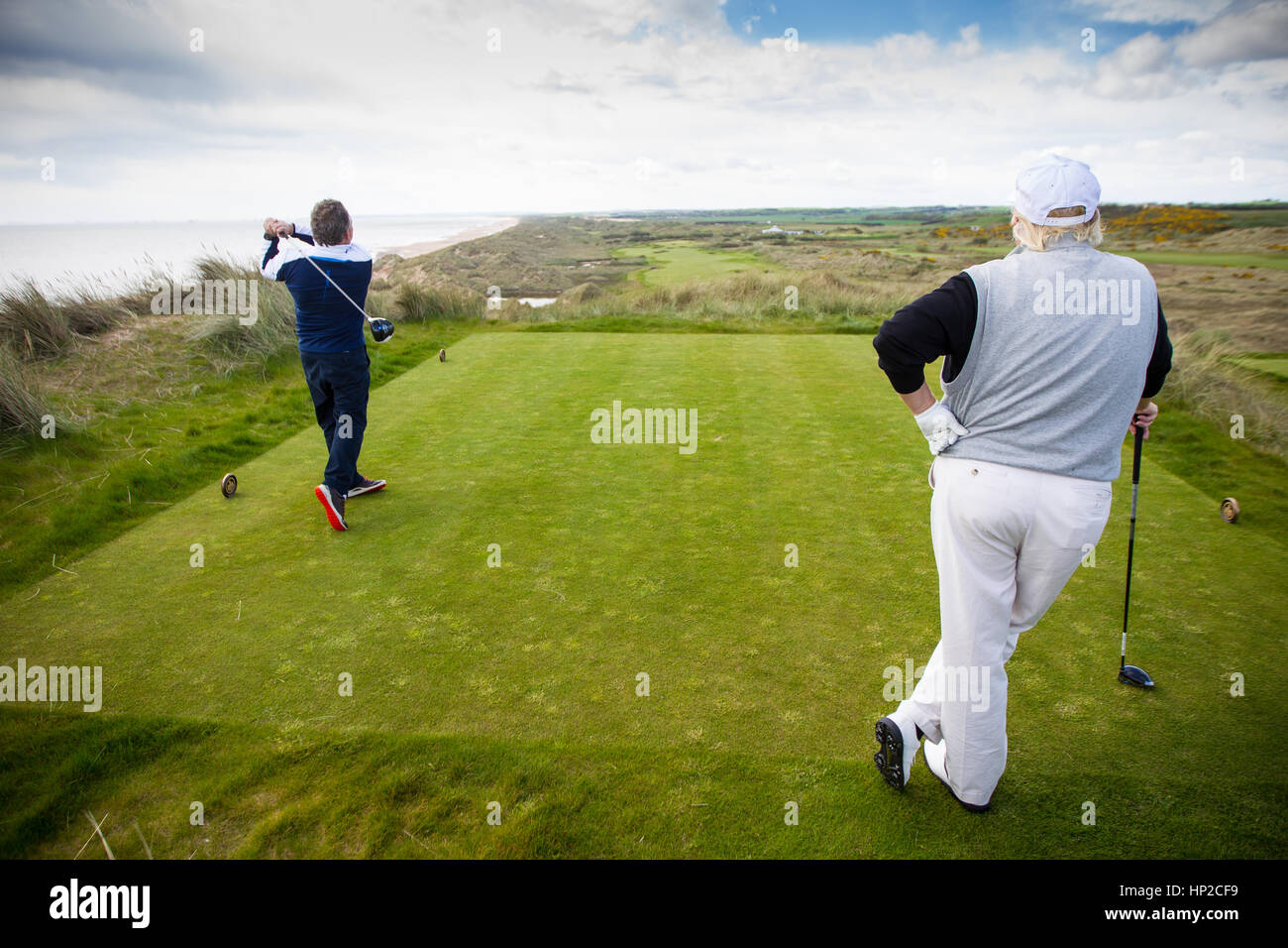 President Donald Trump Photographed at Trump Links International Golf ...