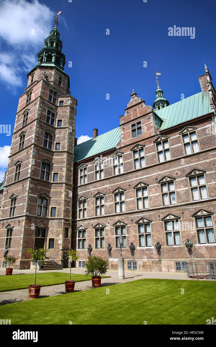 Rosenborg Castle, build by King Christian IV in Copenhagen, Denmark ...