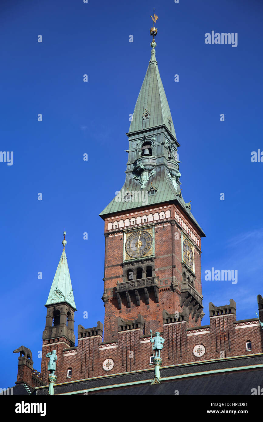 Radhus, Copenhagen city hall in Copenhagen Denmark Stock Photo - Alamy