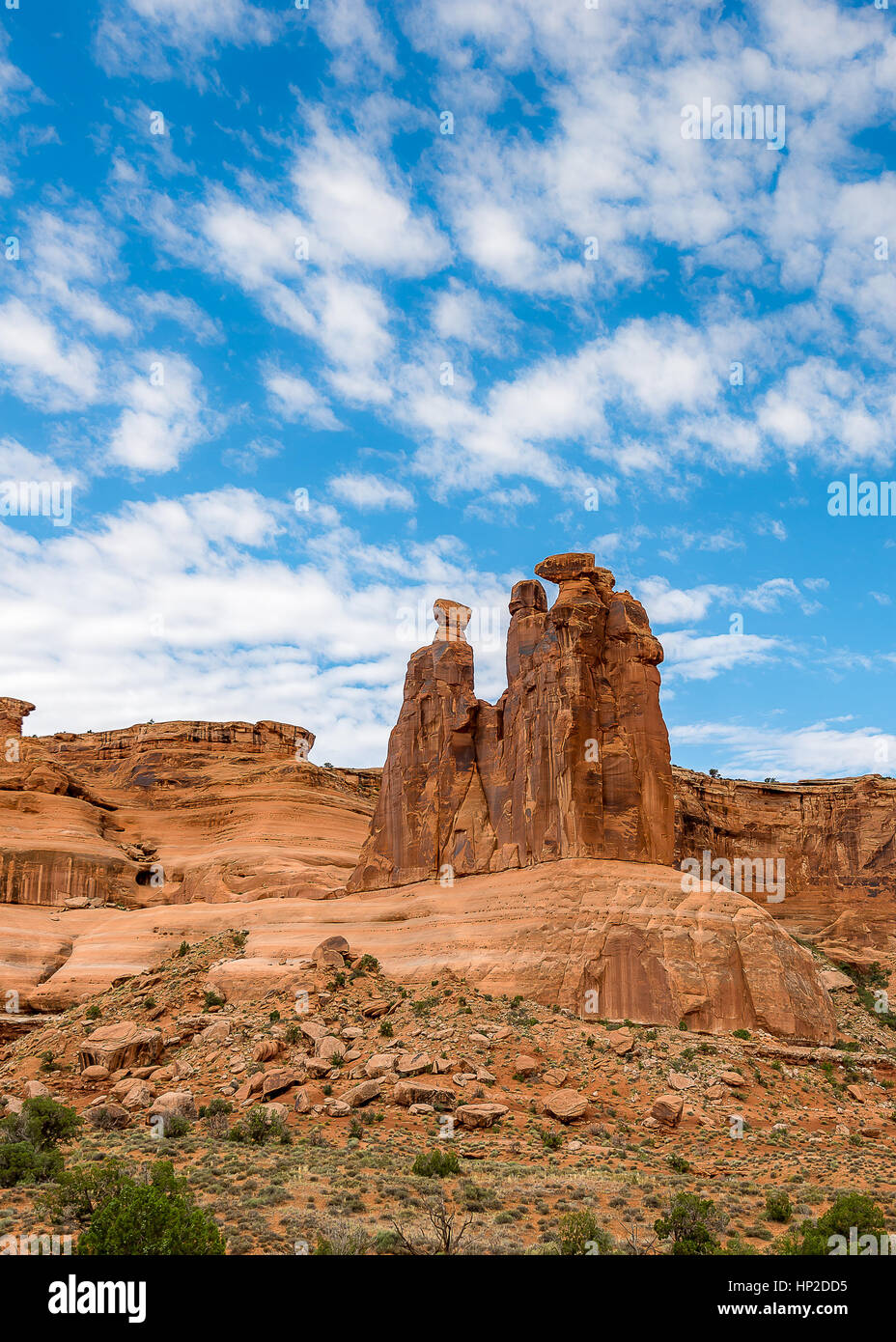 Amazing rocks in Arches National Park Stock Photo - Alamy