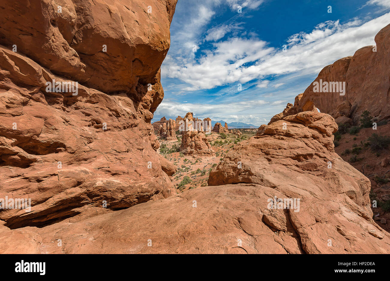North Window of Arches National Park Utah Stock Photo - Alamy