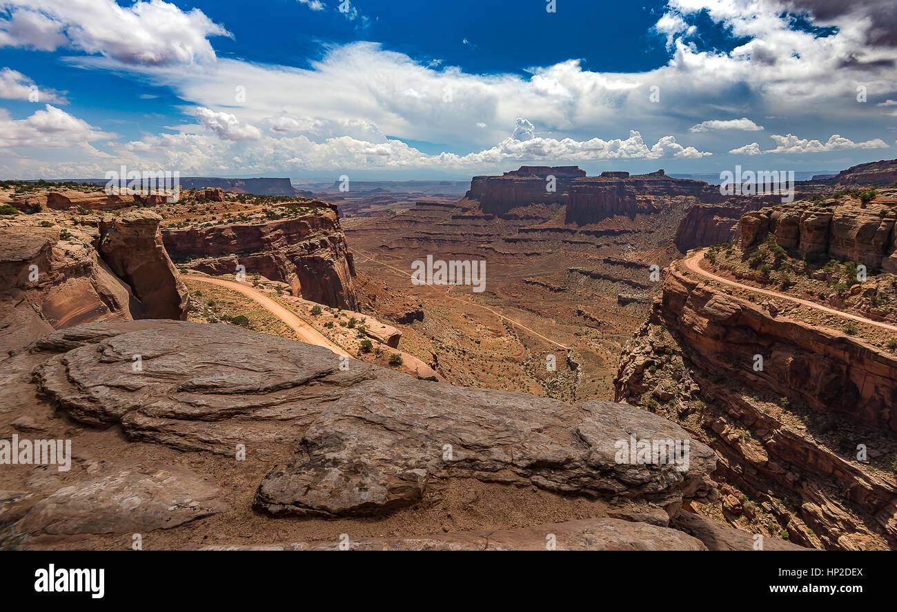 Grand view point road canyonlands hi-res stock photography and images ...