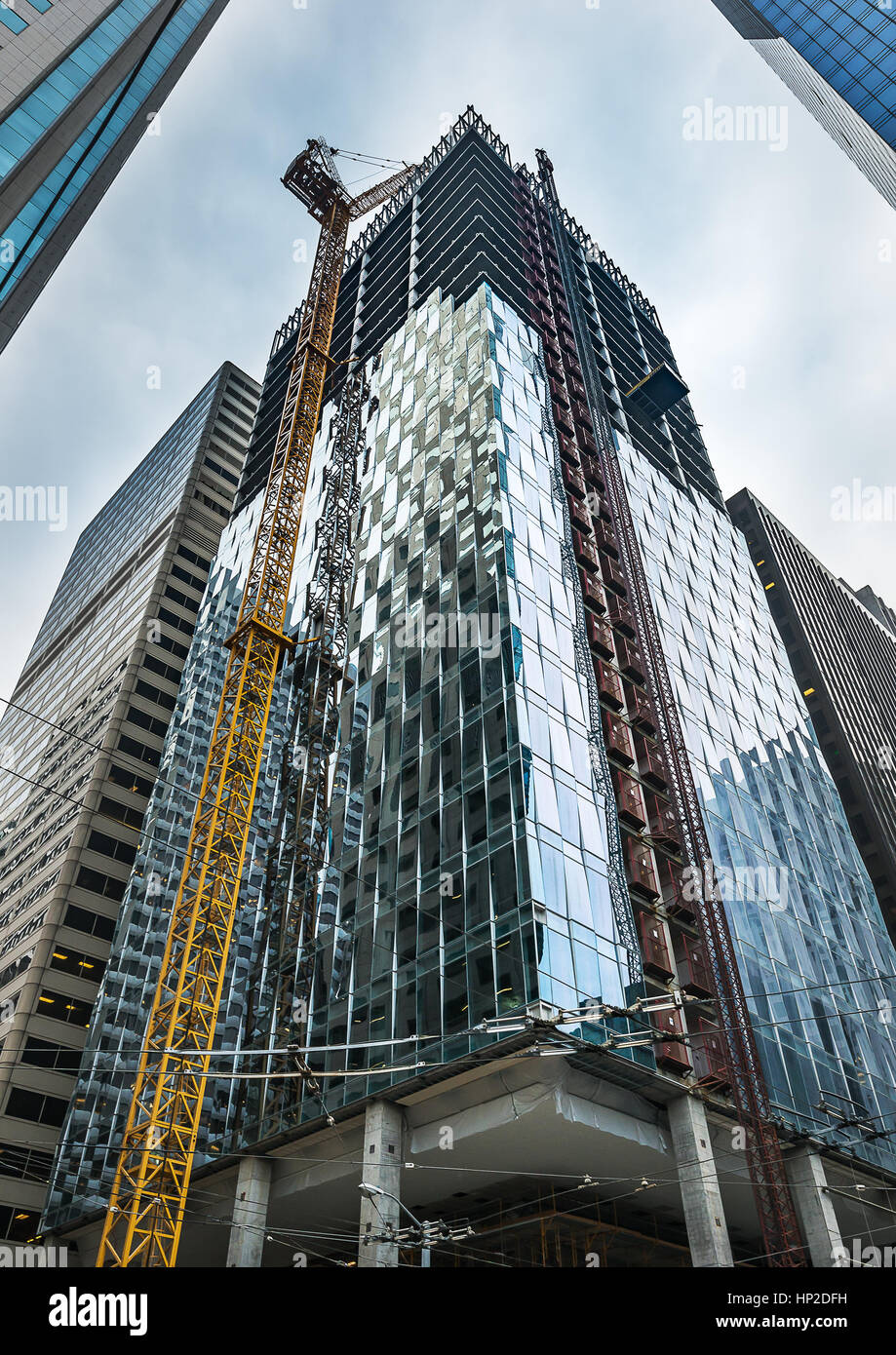 Construction Building in the big city Stock Photo - Alamy