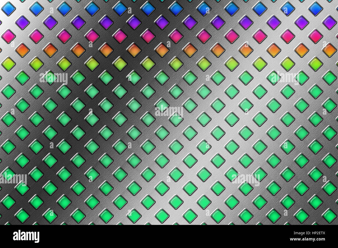 Plastic button on metallic panel Stock Photo - Alamy