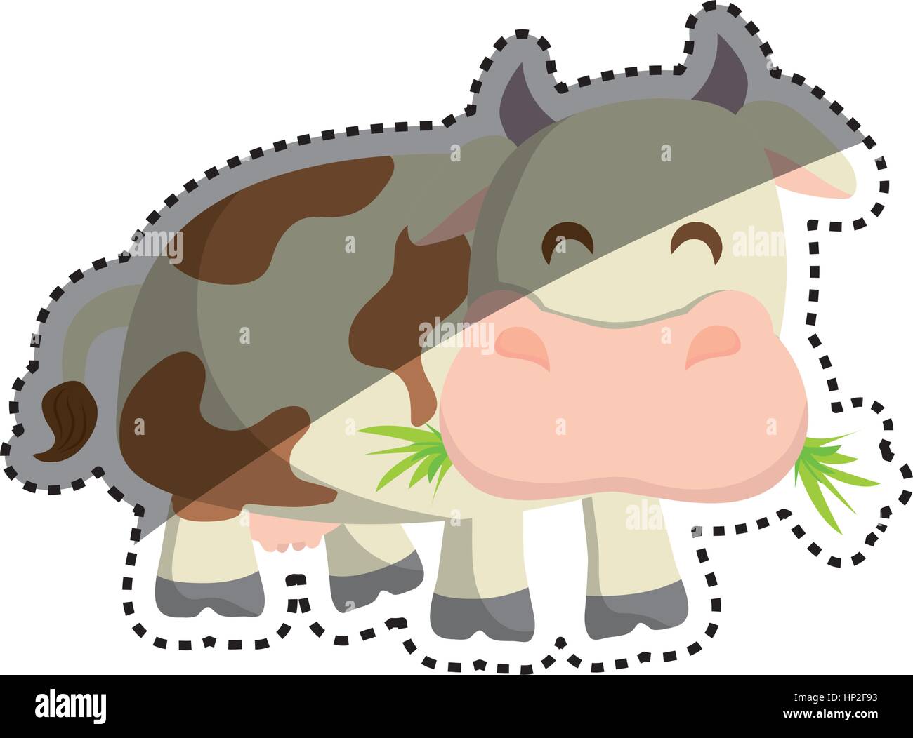 Cow farm animal icon vector illustration graphic design Stock Vector ...