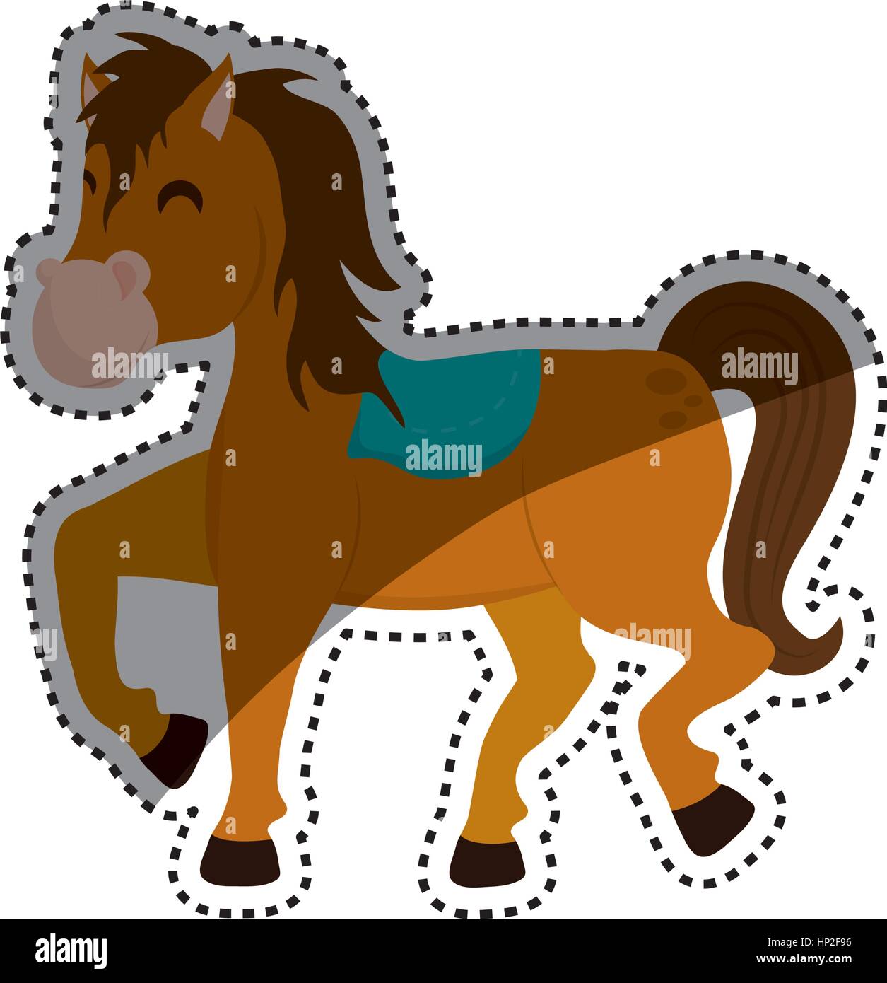 Horse farm animal icon vector illustration graphic design Stock Vector ...