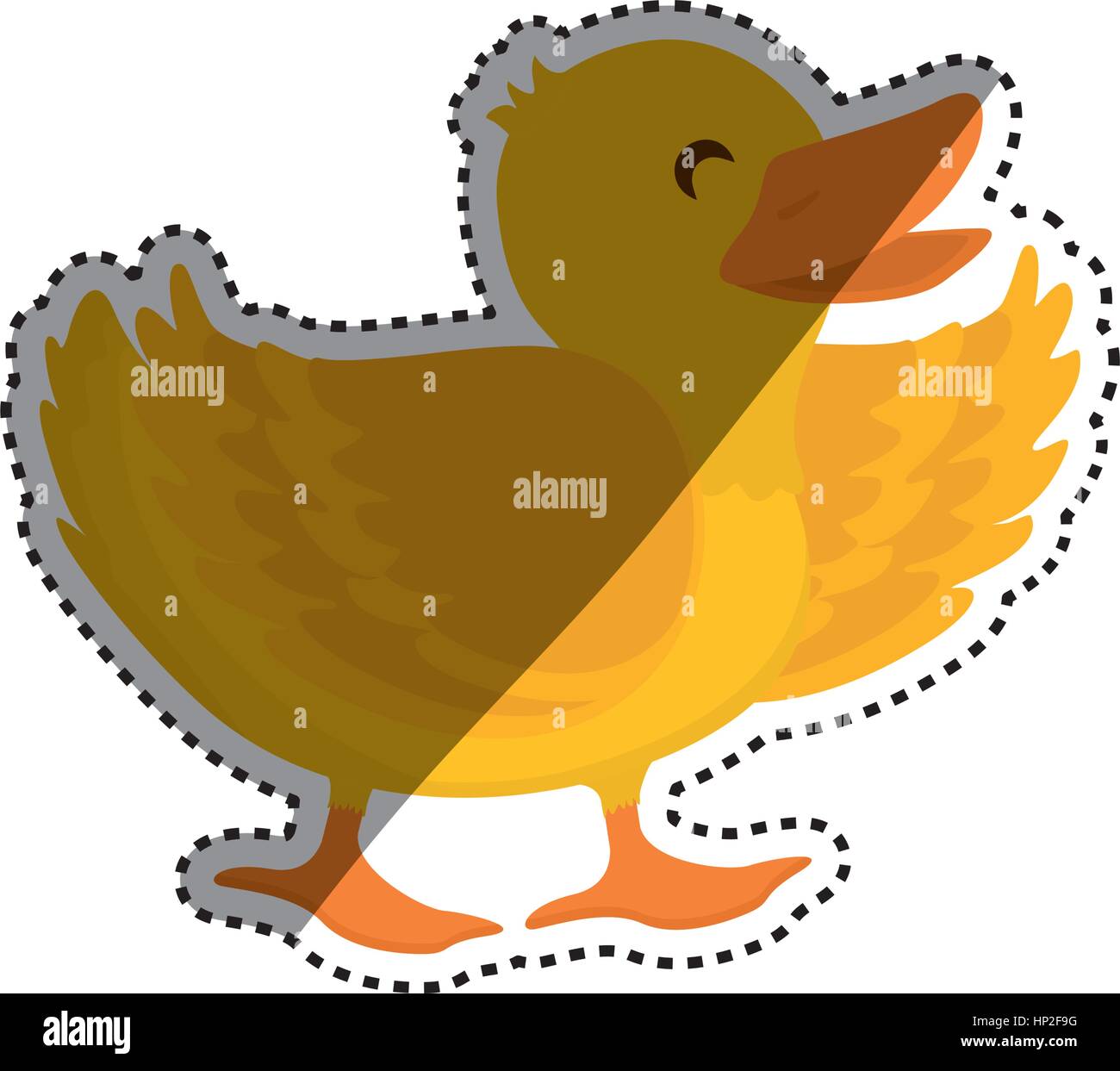duck farm animal icon vector illustration graphic design Stock Vector ...