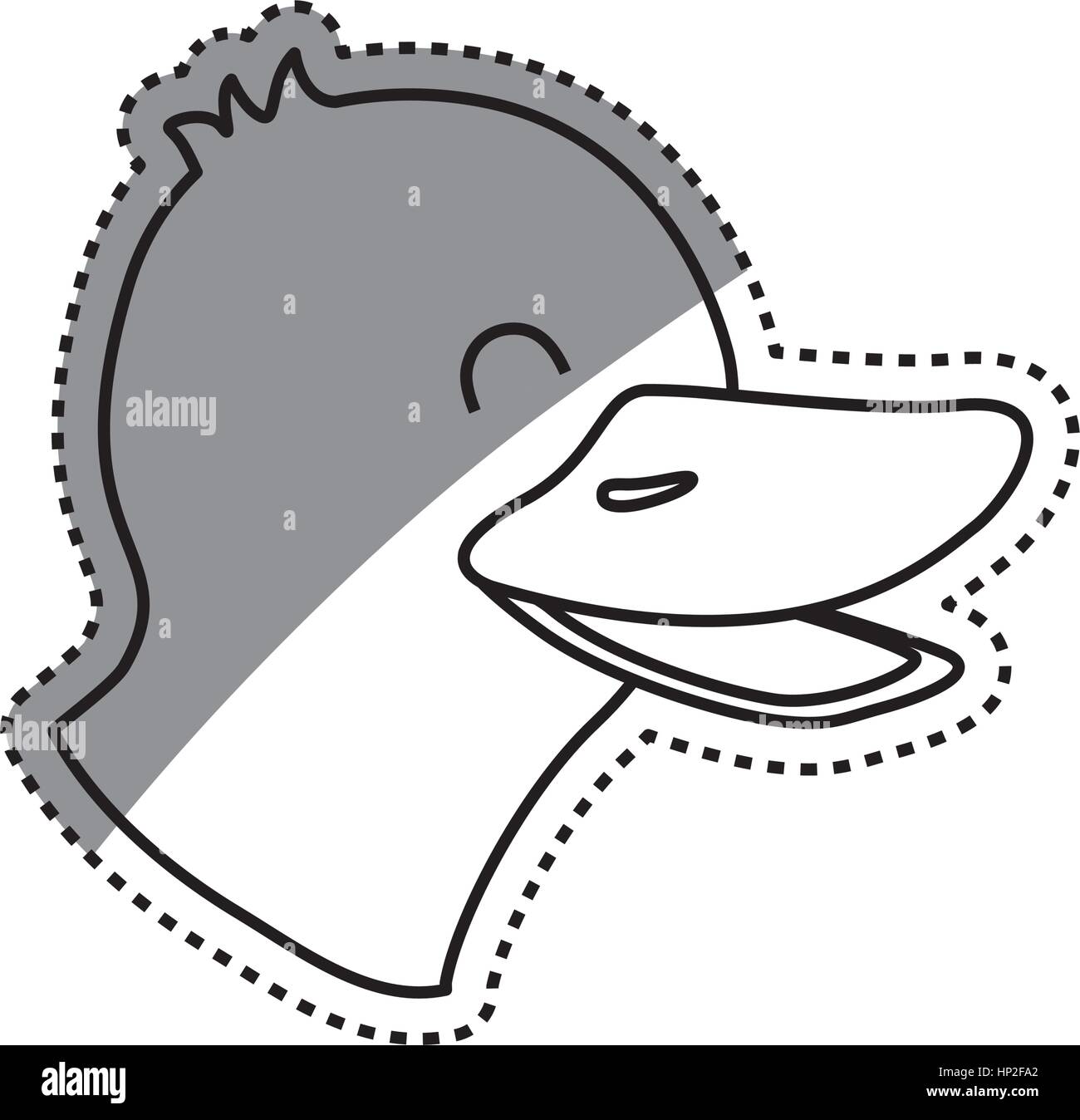 duck farm animal icon vector illustration graphic design Stock Vector ...