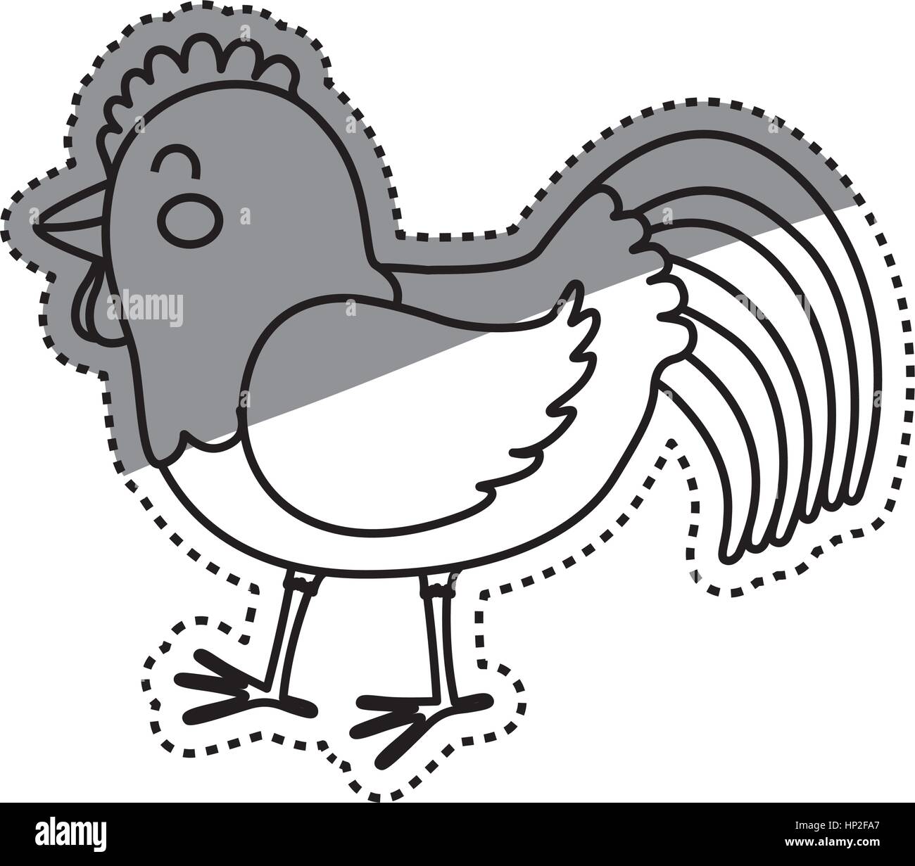 chicken farm animal icon vector illustration graphic design Stock ...