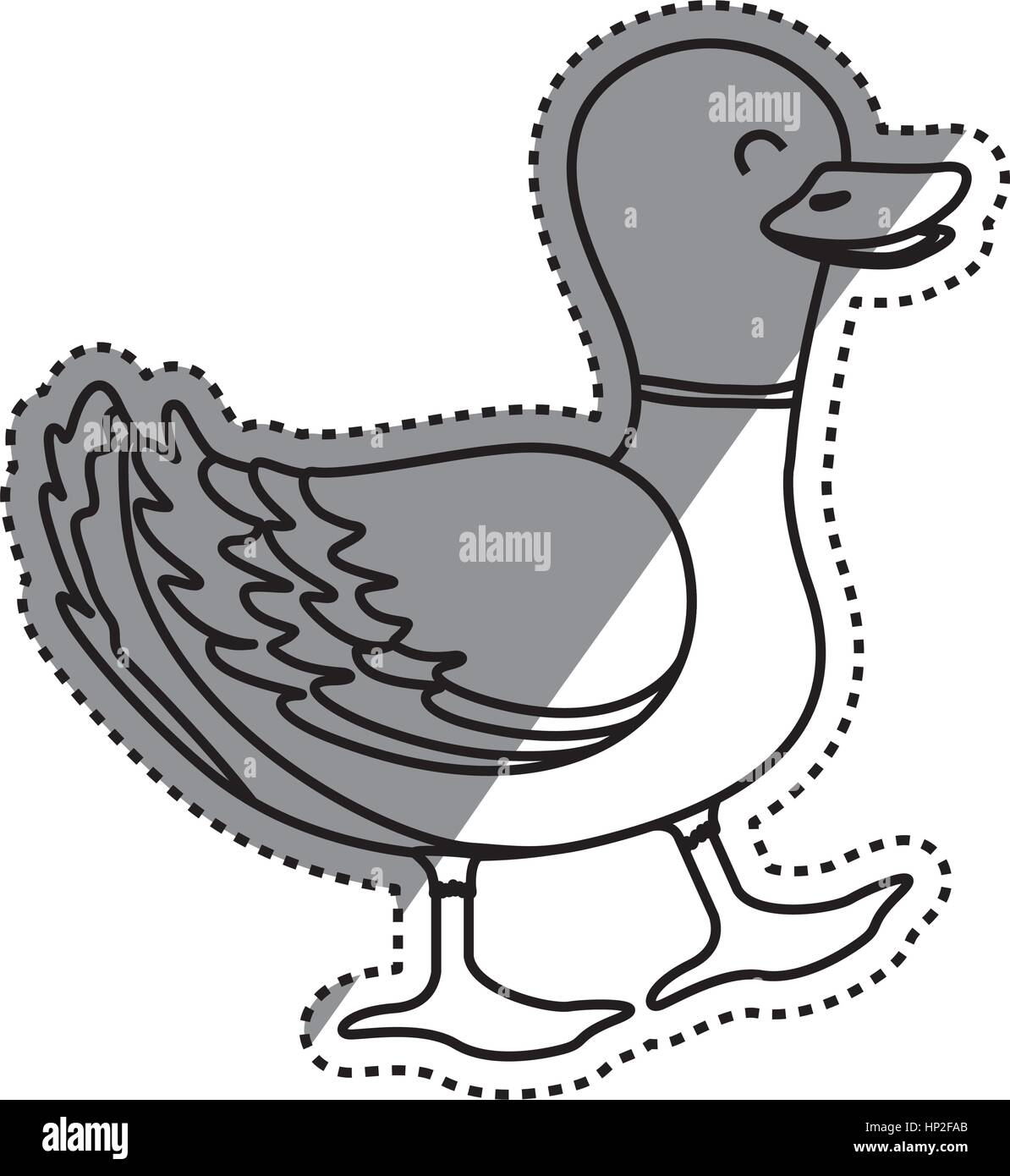 duck farm animal icon vector illustration graphic design Stock Vector ...