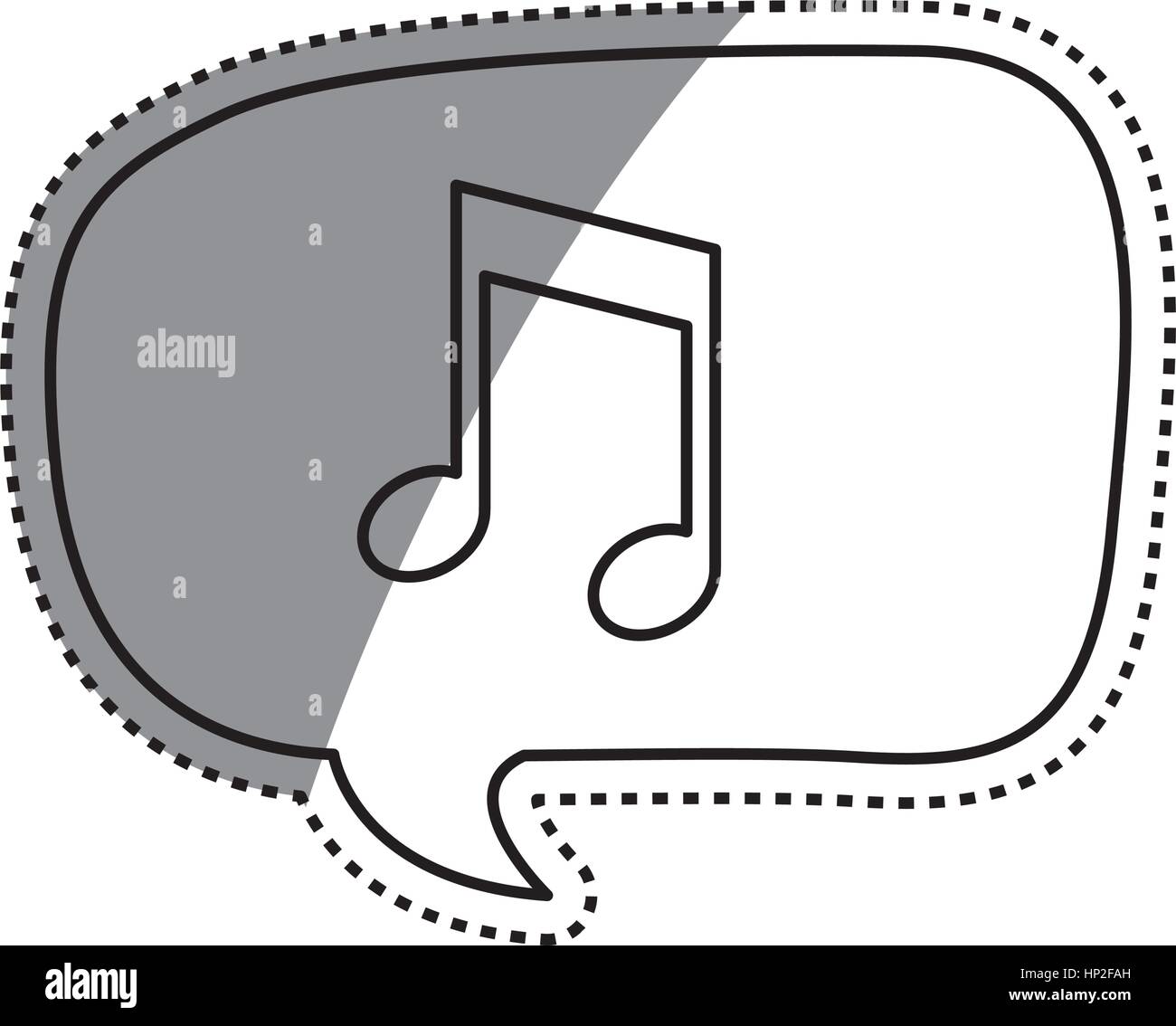 Music note in bubble icon vector illustration graphic design icon ...