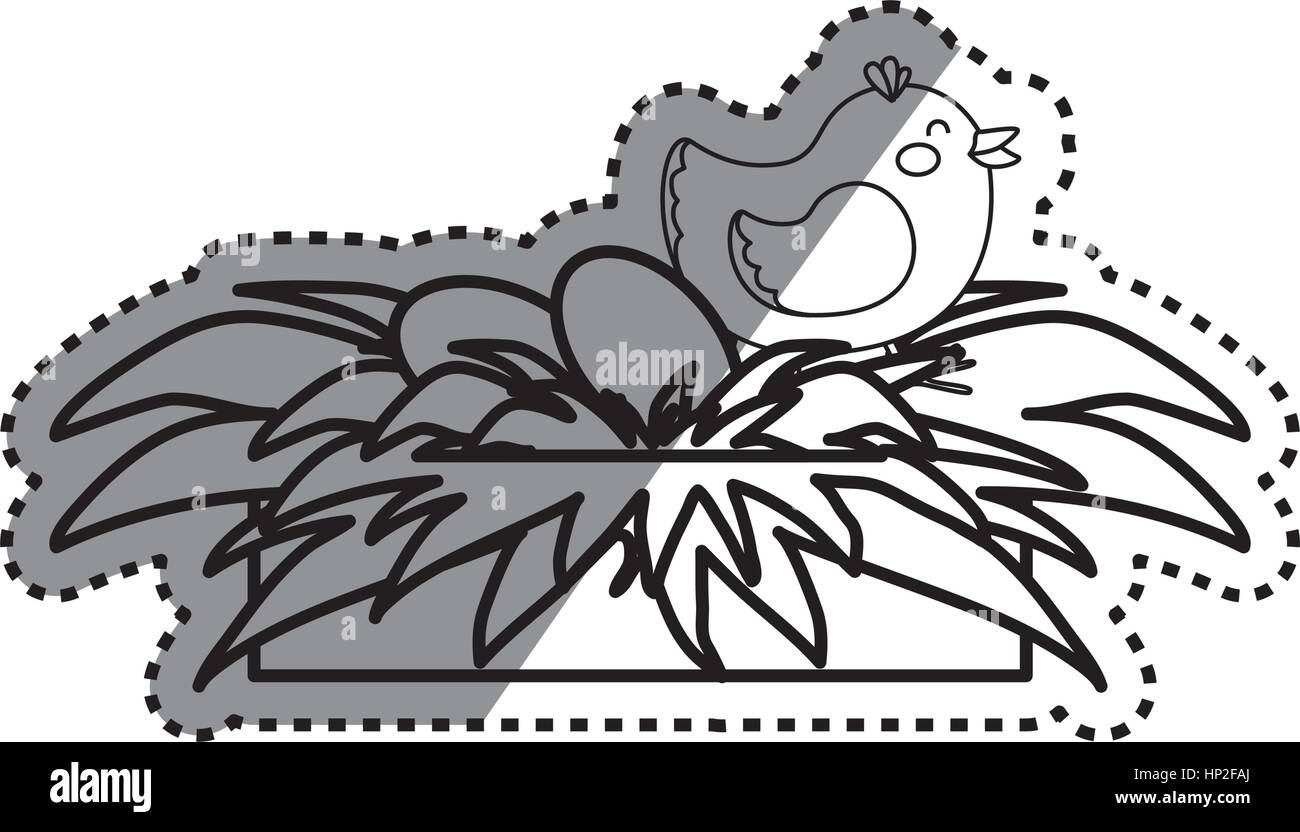 chicken farm animal icon vector illustration graphic design Stock ...