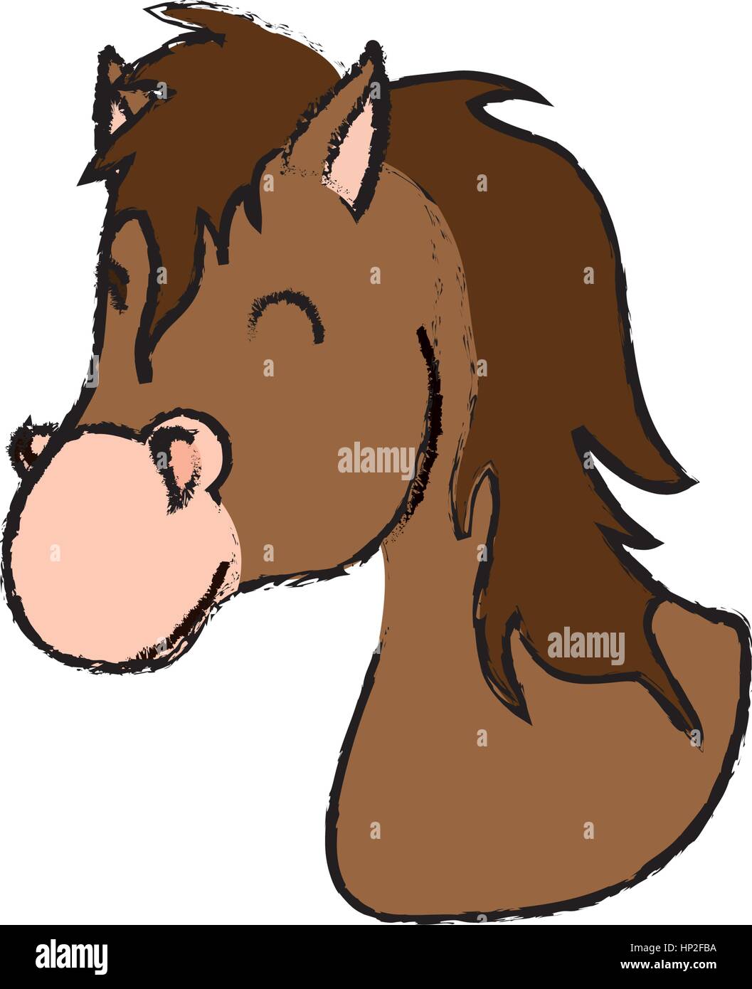 Horse farm animal icon vector illustration graphic design Stock Vector ...