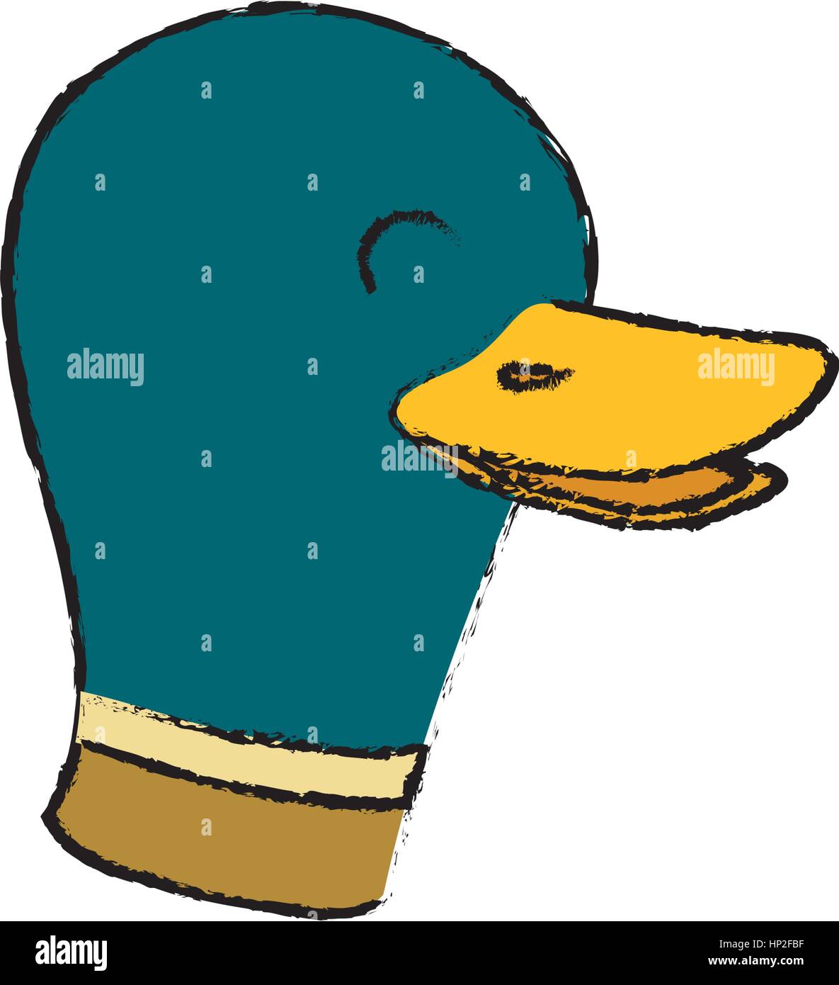 duck farm animal icon vector illustration graphic design Stock Vector ...