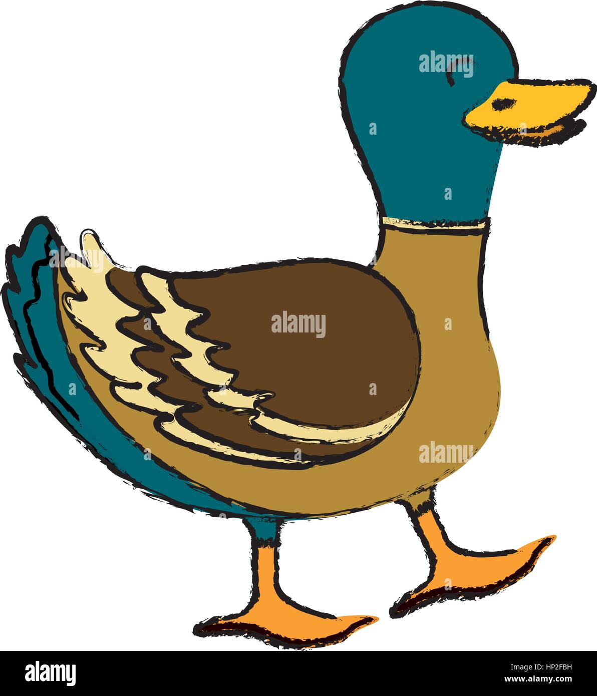 Little brown duck Stock Vector Images - Alamy
