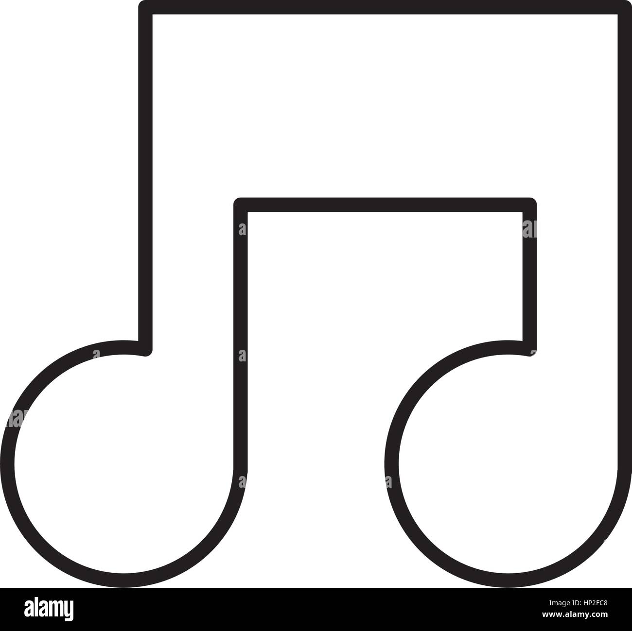 Music note isolated icon vector illustration graphic design Stock ...
