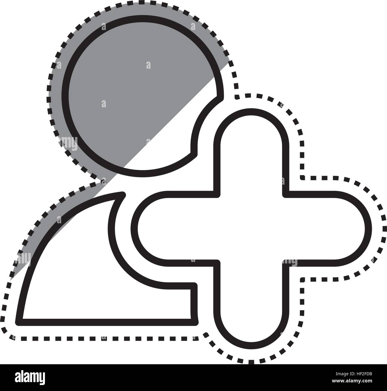 Add people symbol icon vector illustration graphic design Stock Vector ...