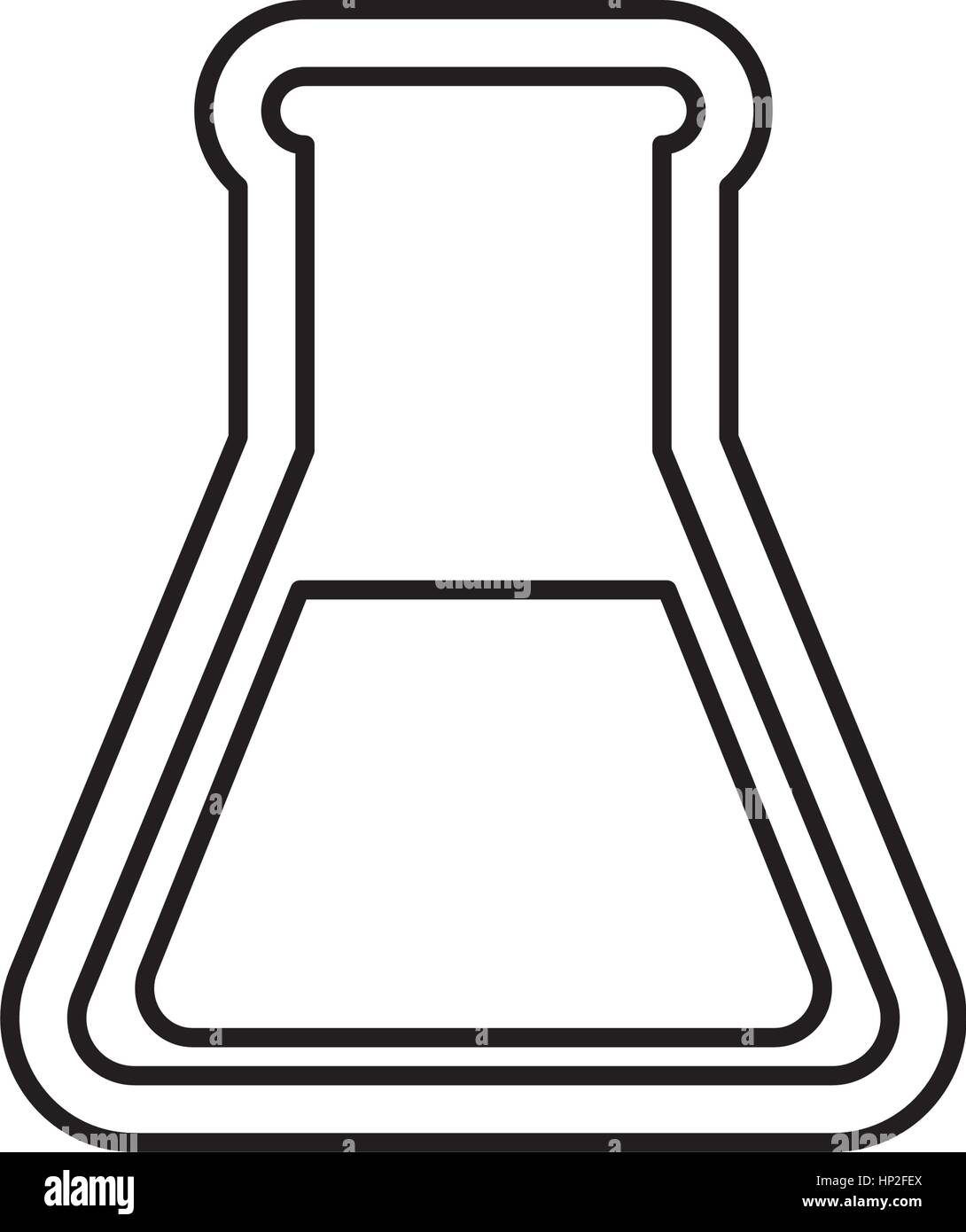 Chemistry flask glass icon vector illustration graphic design Stock ...