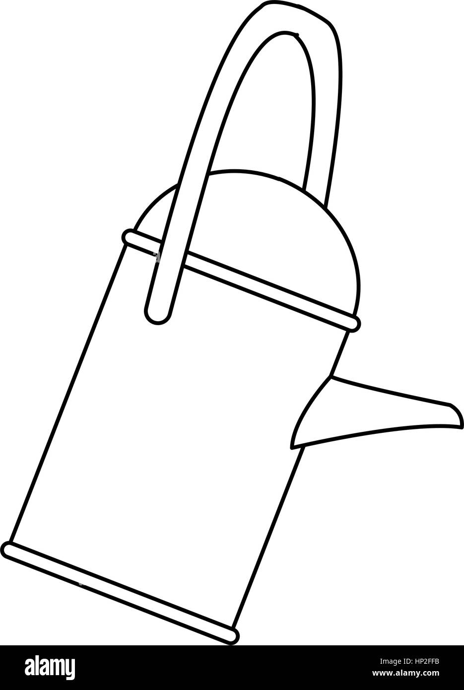 watering can icon over white background. vector illustration Stock ...