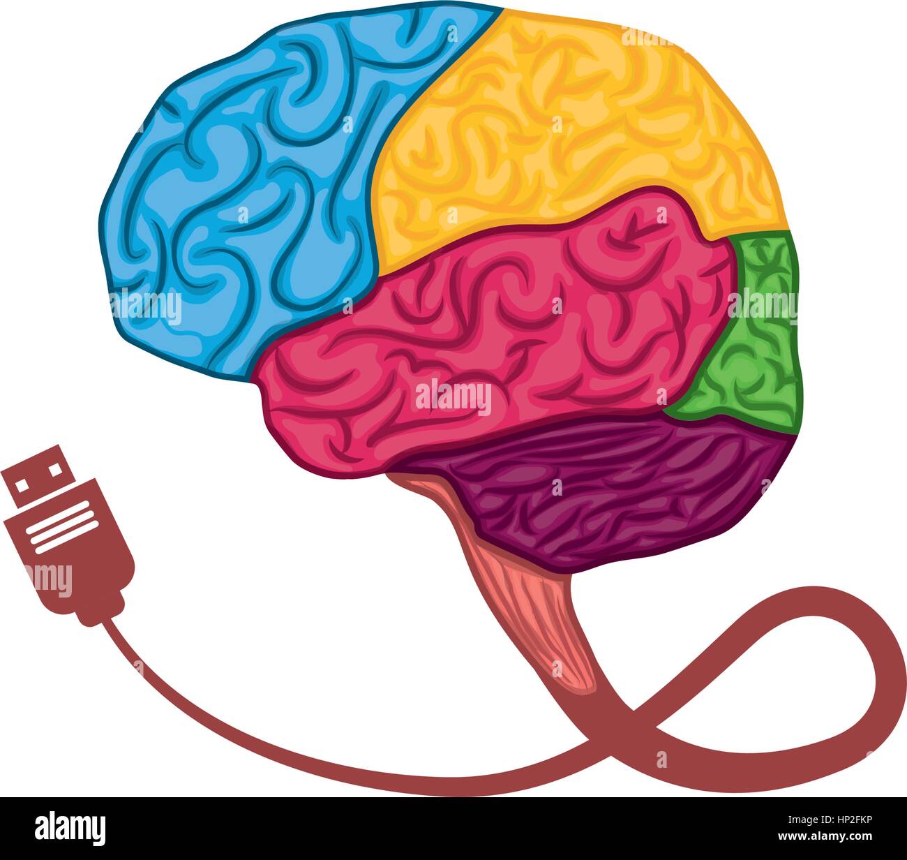 Human brain symbol icon vector illustration graphic design Stock Vector ...