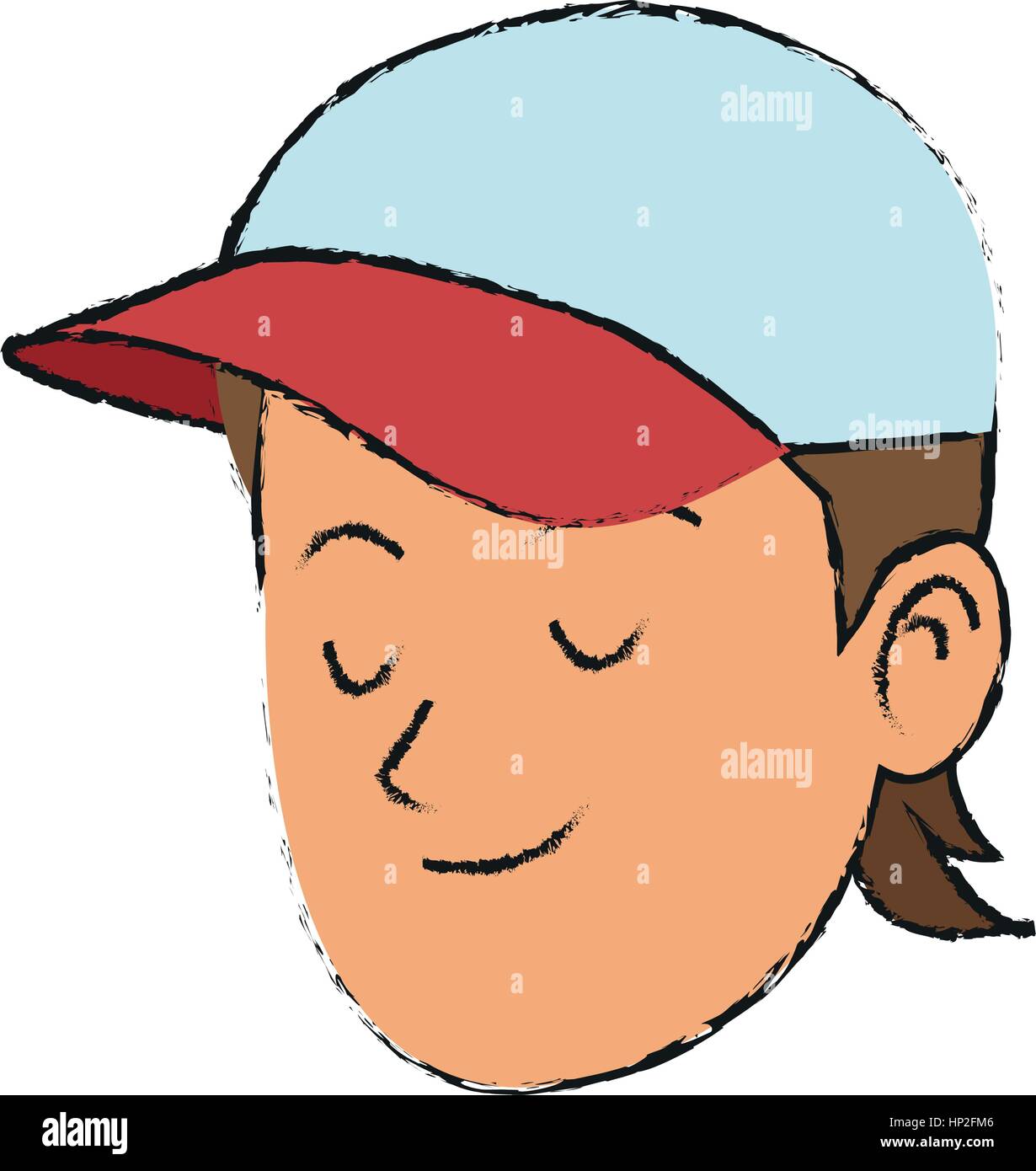 man face cartoon icon over white background. colorful design. vector ...