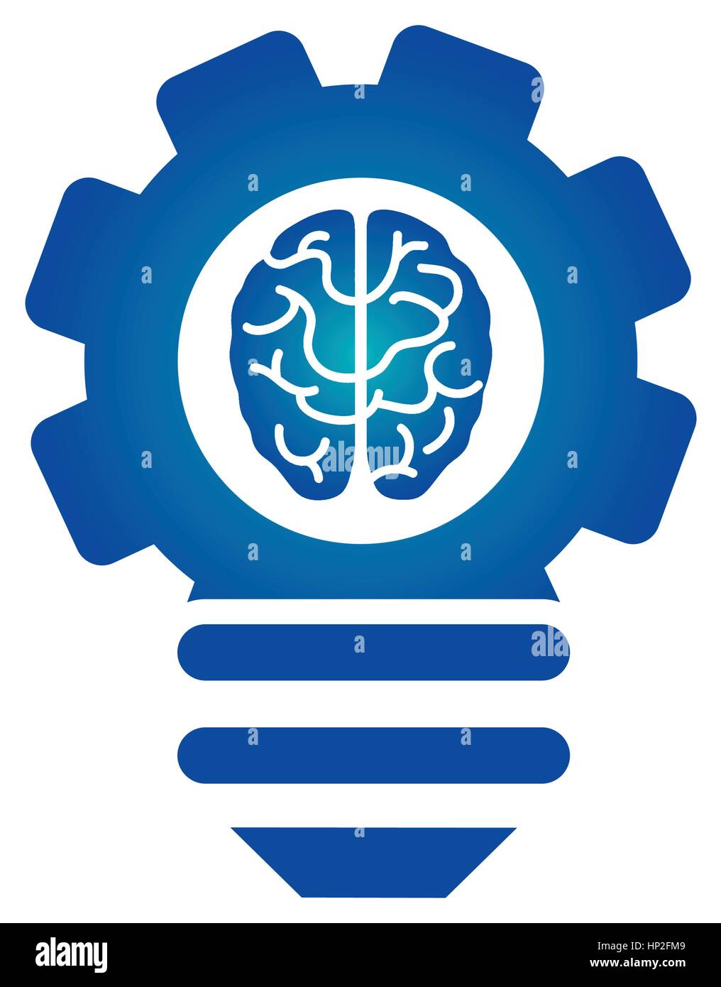 Bulb idea and human brain icon vector illustration graphic design Stock ...