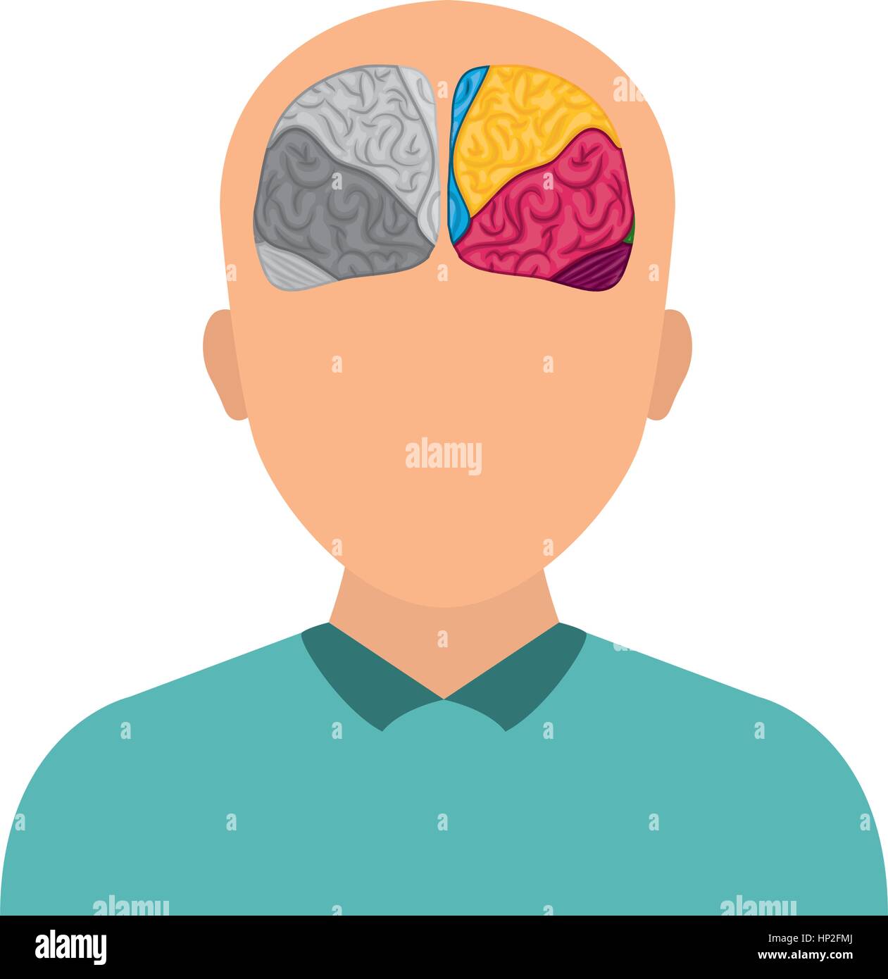 Human brain symbol icon vector illustration graphic design Stock Vector ...