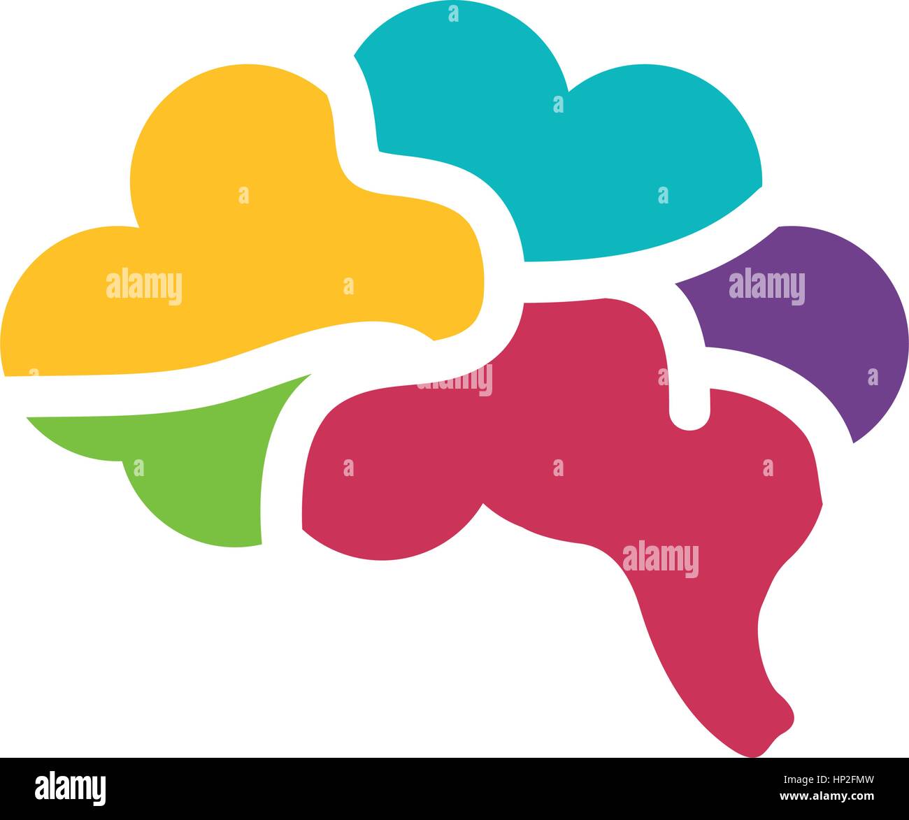 Human brain symbol icon vector illustration graphic design Stock Vector ...