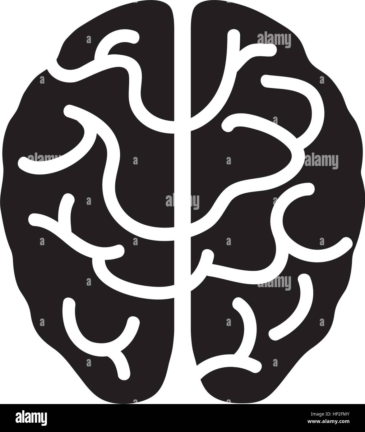 Human brain symbol icon vector illustration graphic design Stock Vector ...